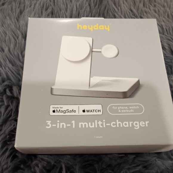 heyday | Cell Phones & Accessories | Heyday White And Gray 3in Charging ...